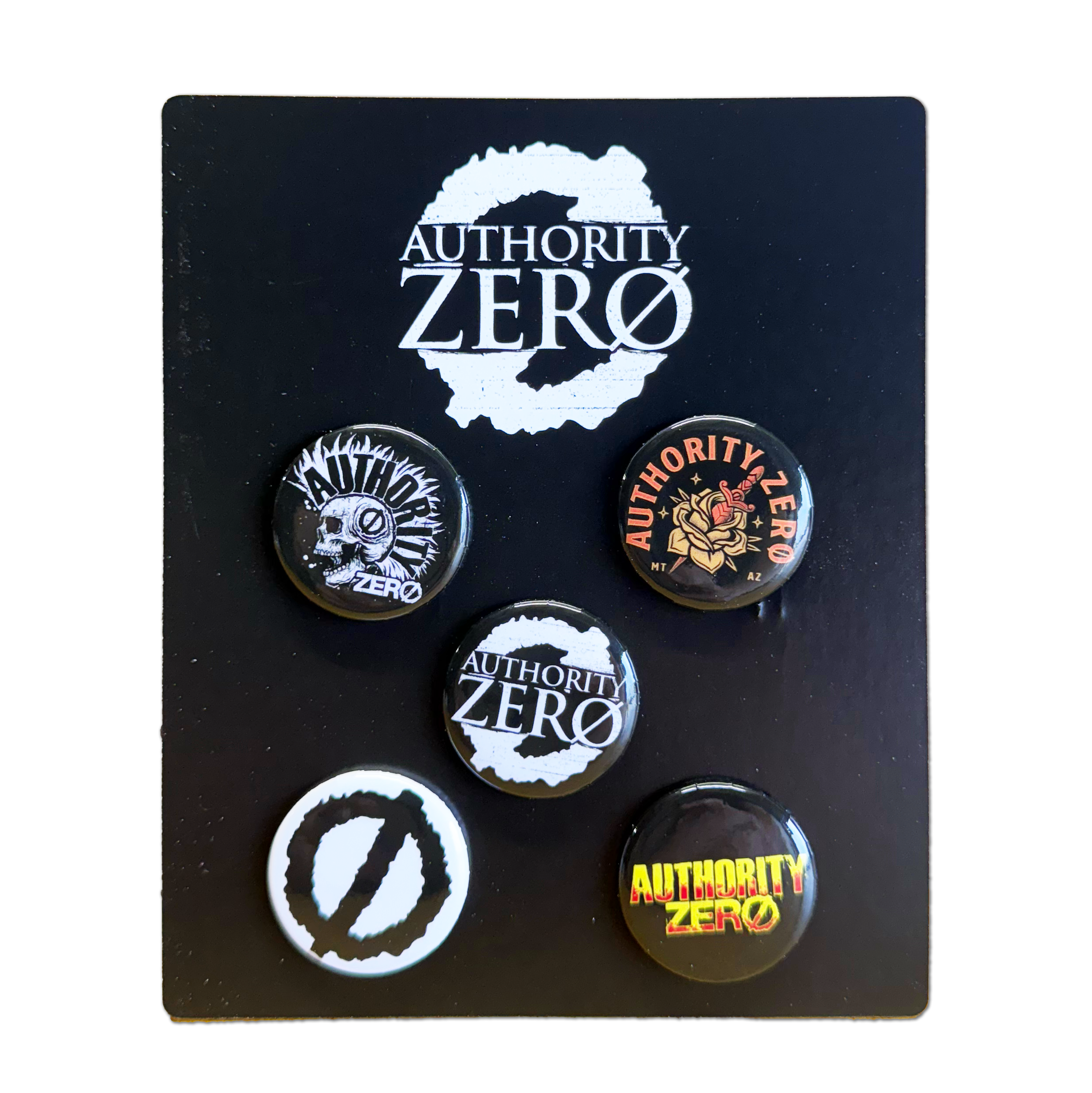 Authority Zero 1.25" Round X 5 Button Pack